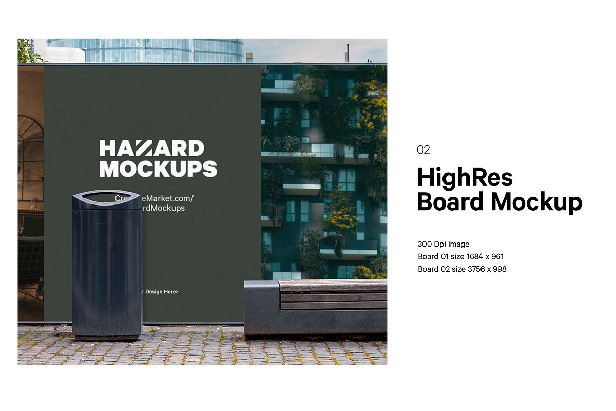 Construction Hoarding Poster Mockup, an Advertising Mockup by HAZARD ...
