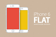 iPhone 6 Flat Mockups, an iPhone Mockup by ydlabs