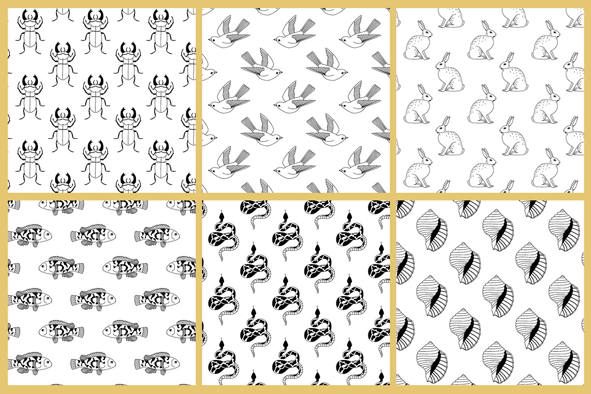 35 VINTAGE STYLE LINEAR PATTERNS, a Pattern Graphic by Lena Nikolaeva ...