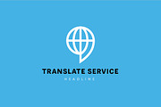 Translate service logo. | Branding & Logo Templates ~ Creative Market