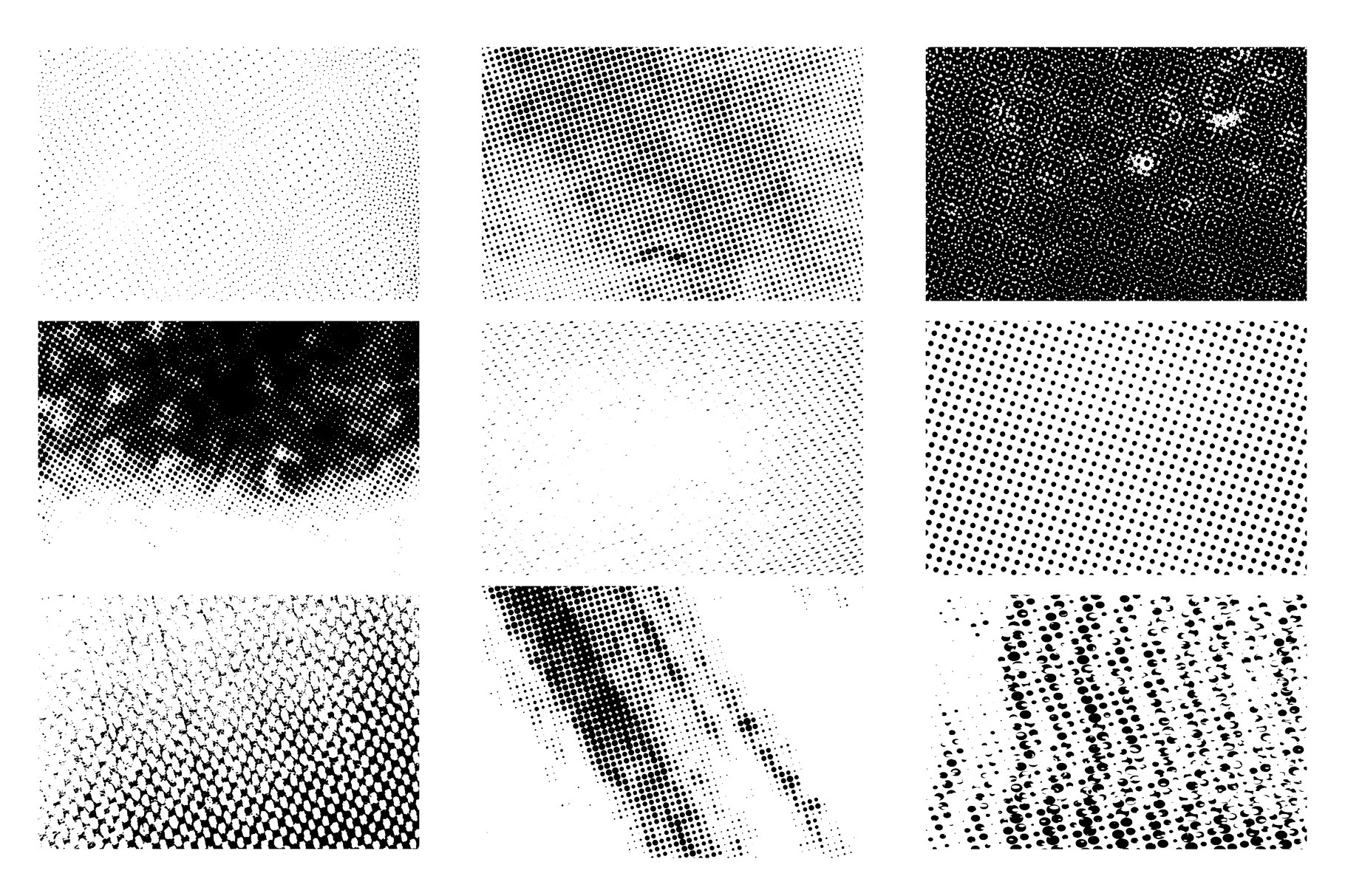 Halftone Texture Set | Decorative Illustrations ~ Creative Market