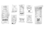 Receipts bill. Atm paper prints | Graphics ~ Creative Market