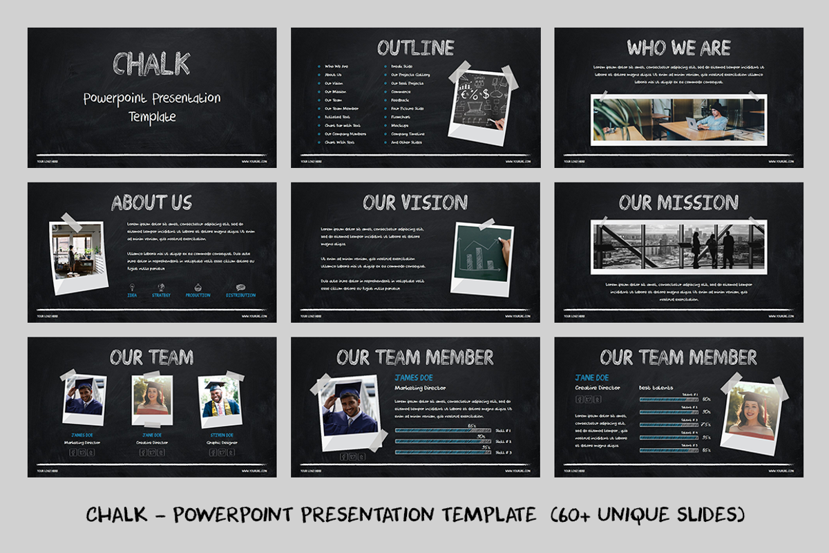 Chalk - Powerpoint Template, a Presentation Template by Helga_Design