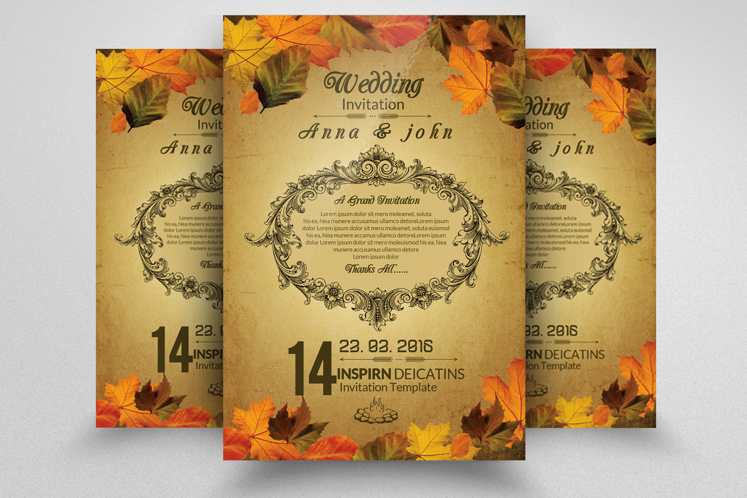 Wedding Invitation Flyer Template, a Flyer Template by Business Flyers ...