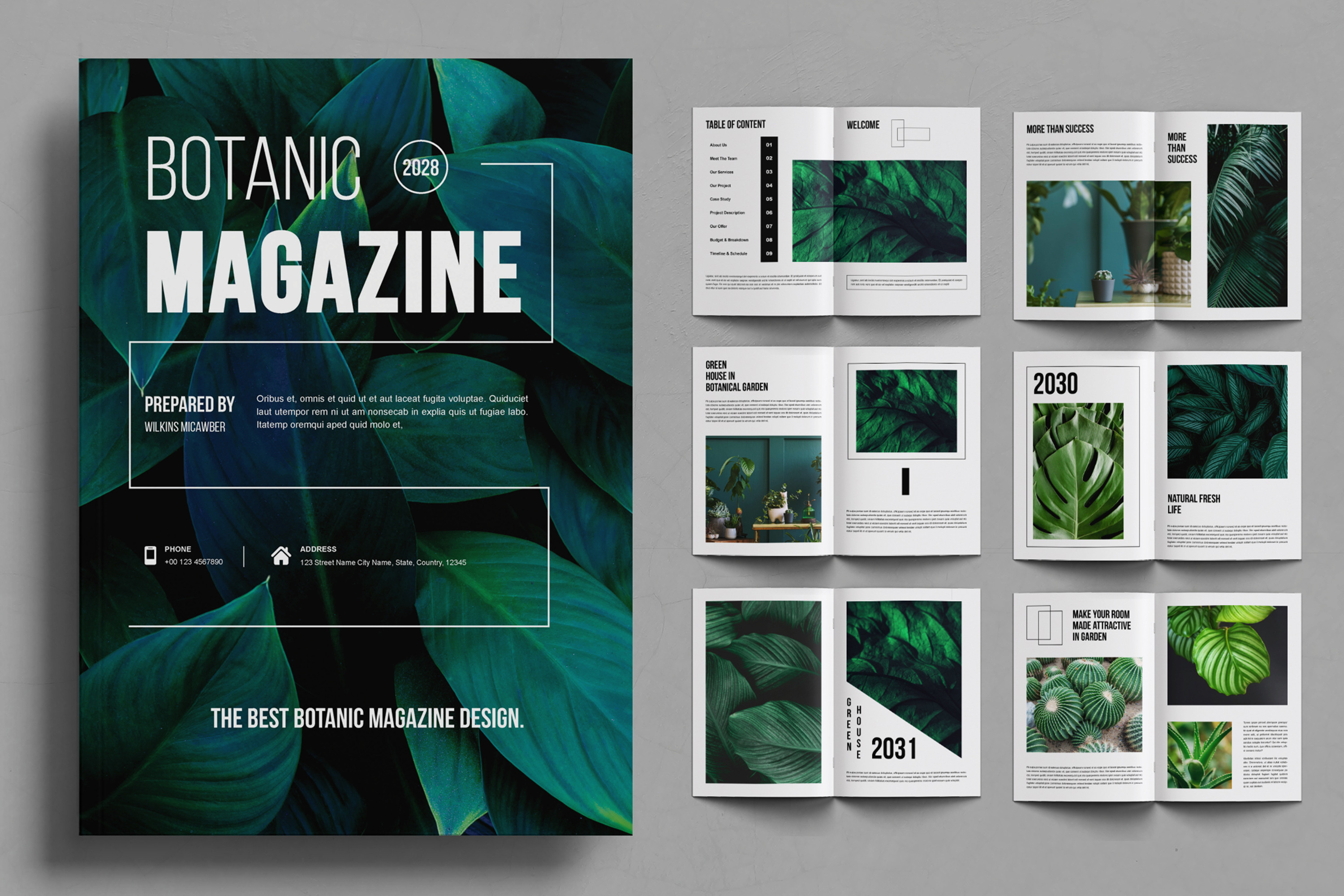 Botanic Magazine Template