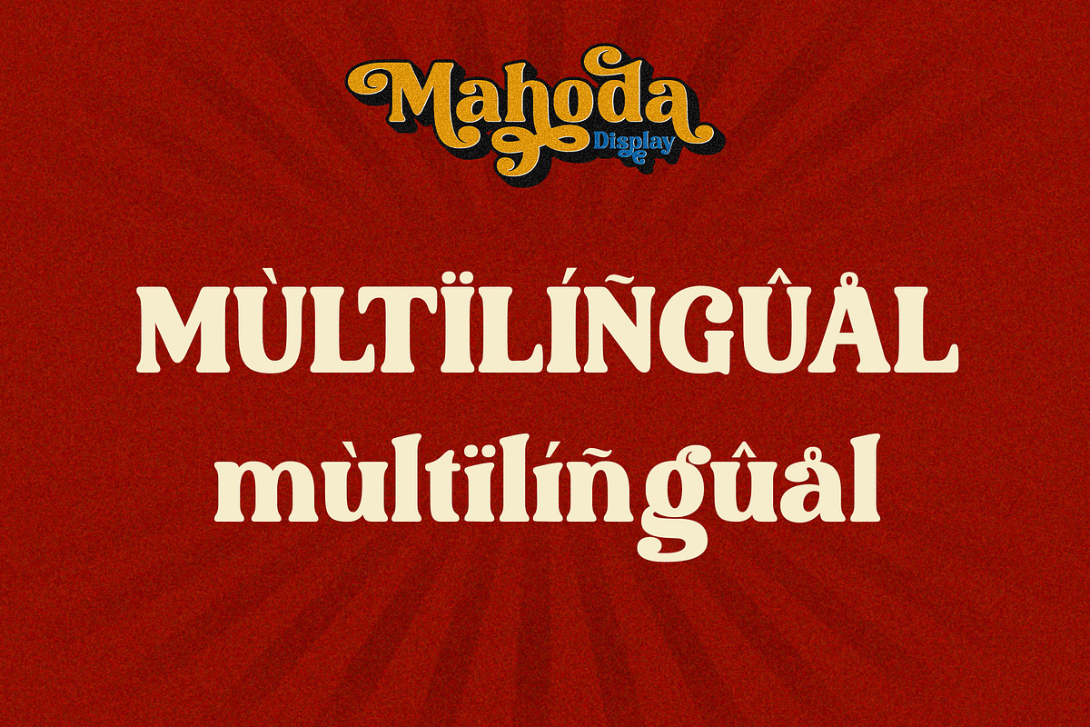 Mahoda Display Decorative Retro Serif