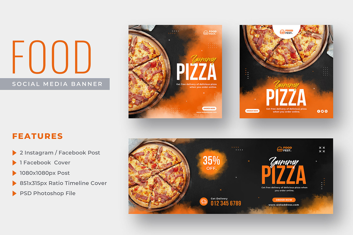 Food Instagram Post | Facebook Cover