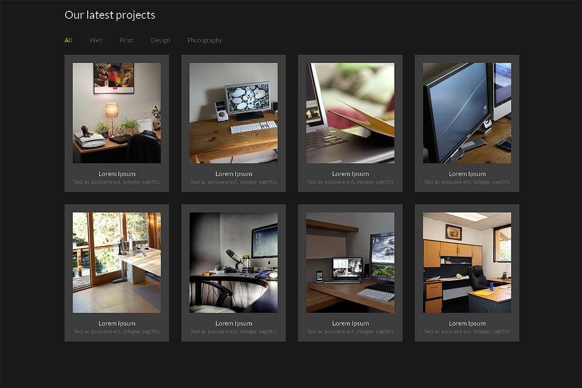 Yellow Bootstrap Responsive Template, a Bootstrap Template by IceTemplates