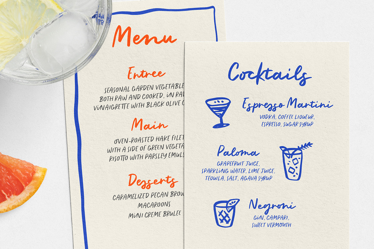 Cin cin | Handwritten Font, a Script Font by AngelinaKovel