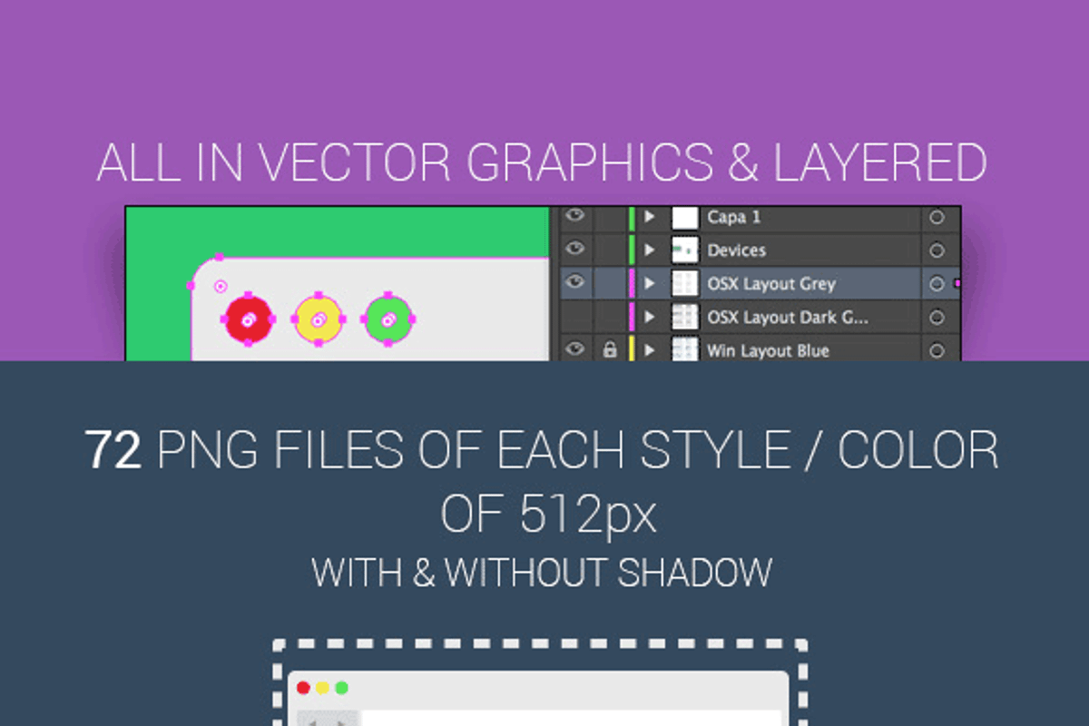 Complete Browser Mockup Pack, an iPhone Mockup by Creative VIP