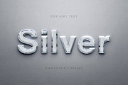 Glossy 3D Silver Text Effect | Layer Styles ~ Creative Market