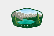 Banff National Park Emblem Logo, a Branding & Logo Template by swarnstudio