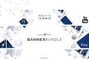 Navy Banner Bundle, a Social Media Template by prettyiconic
