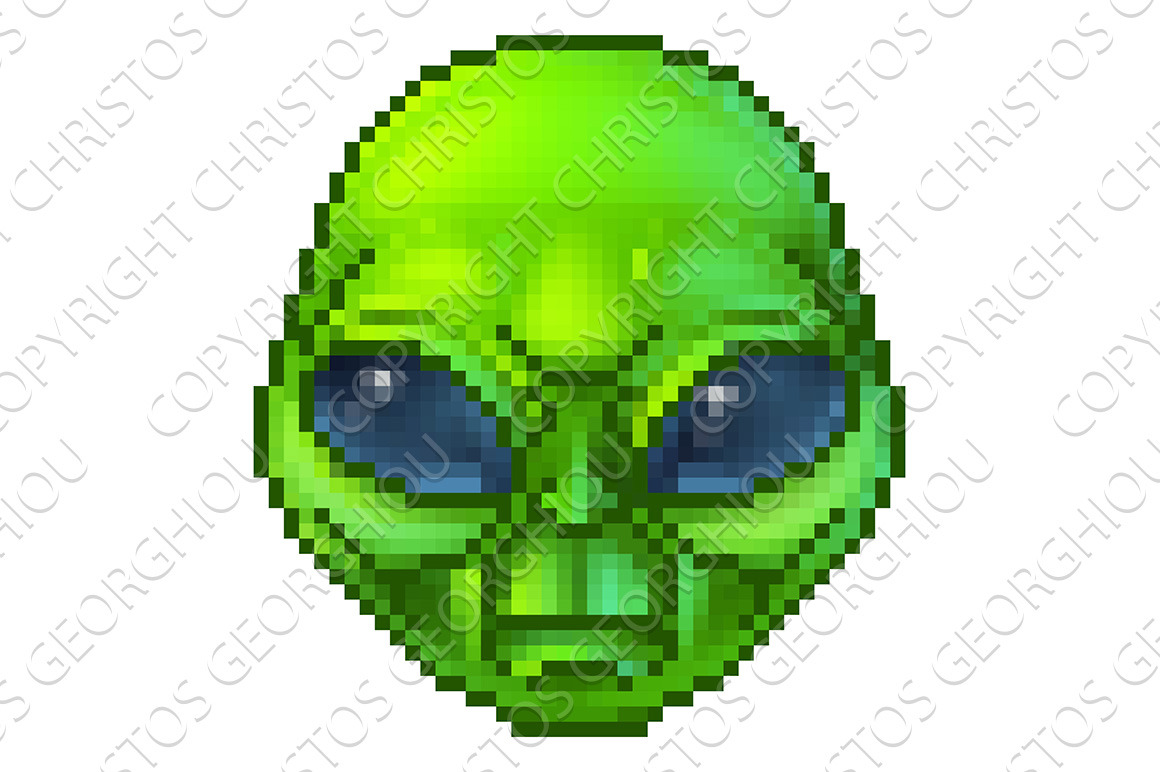 Pixel Art Alien Character, an Illustration by Christos Georghiou ...