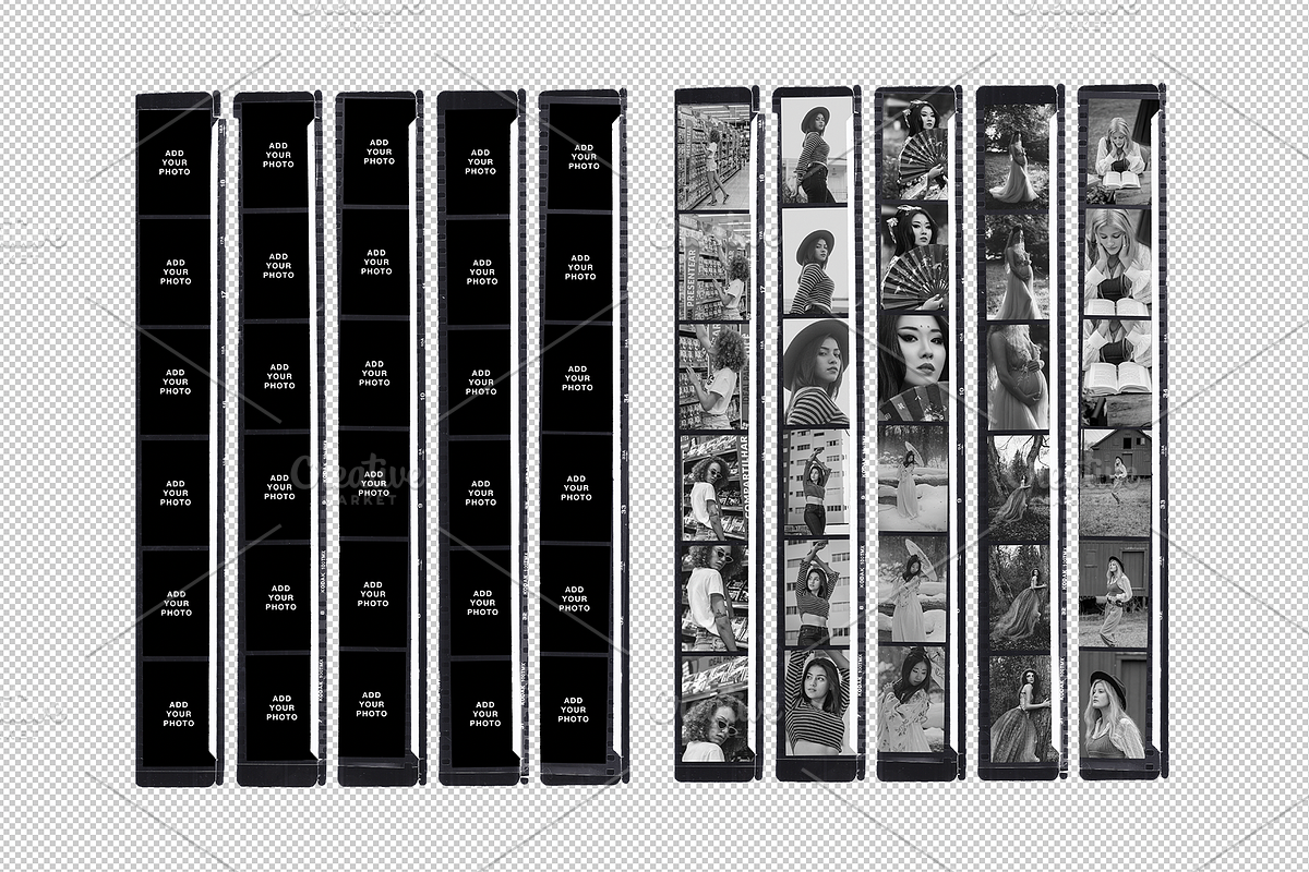 Negative Strips Contact Sheet Template