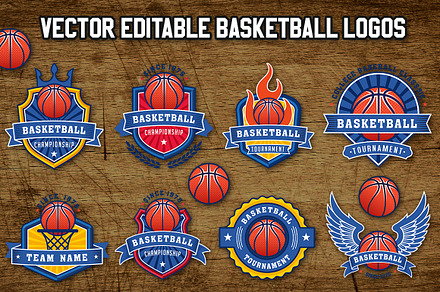Sports Vintage Logos, an Illustration by Pingebat