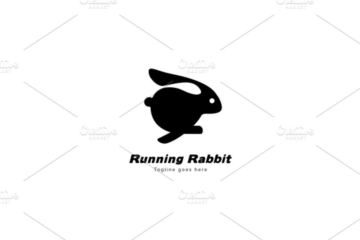 Running Rabbit logo, a Branding & Logo Template by EC Creative