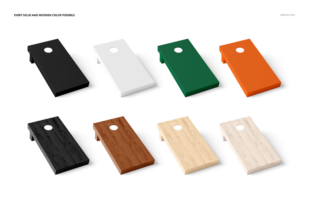 Cornhole Game Set Board Bags Mockup, a Product Mockup by creatsy5