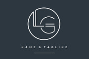 Monogram icon logo LG, a Branding & Logo Template by idesign_4u