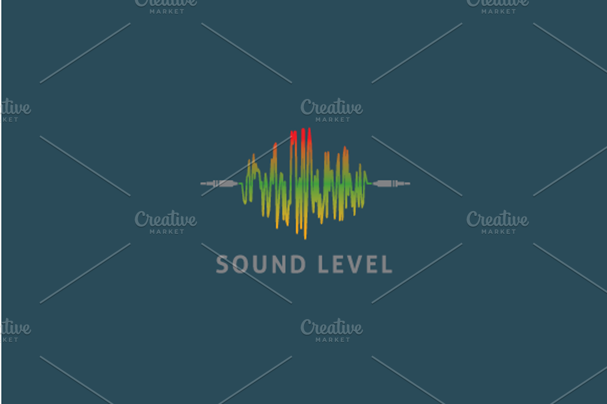 SoundLevel_logo, a Branding & Logo Template by NiklancerShop