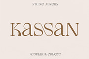Kassan - Luxury Display Serif Font