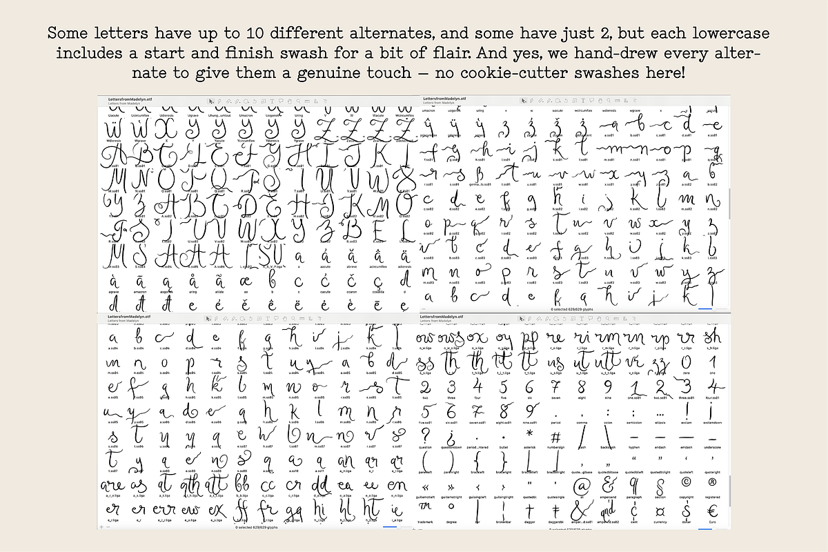 Letters from Madelyn - Script Font, a Handwritten Font by PeachCreme