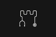 Fort medical castle vector logo design