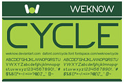 cycle font | Creative Market