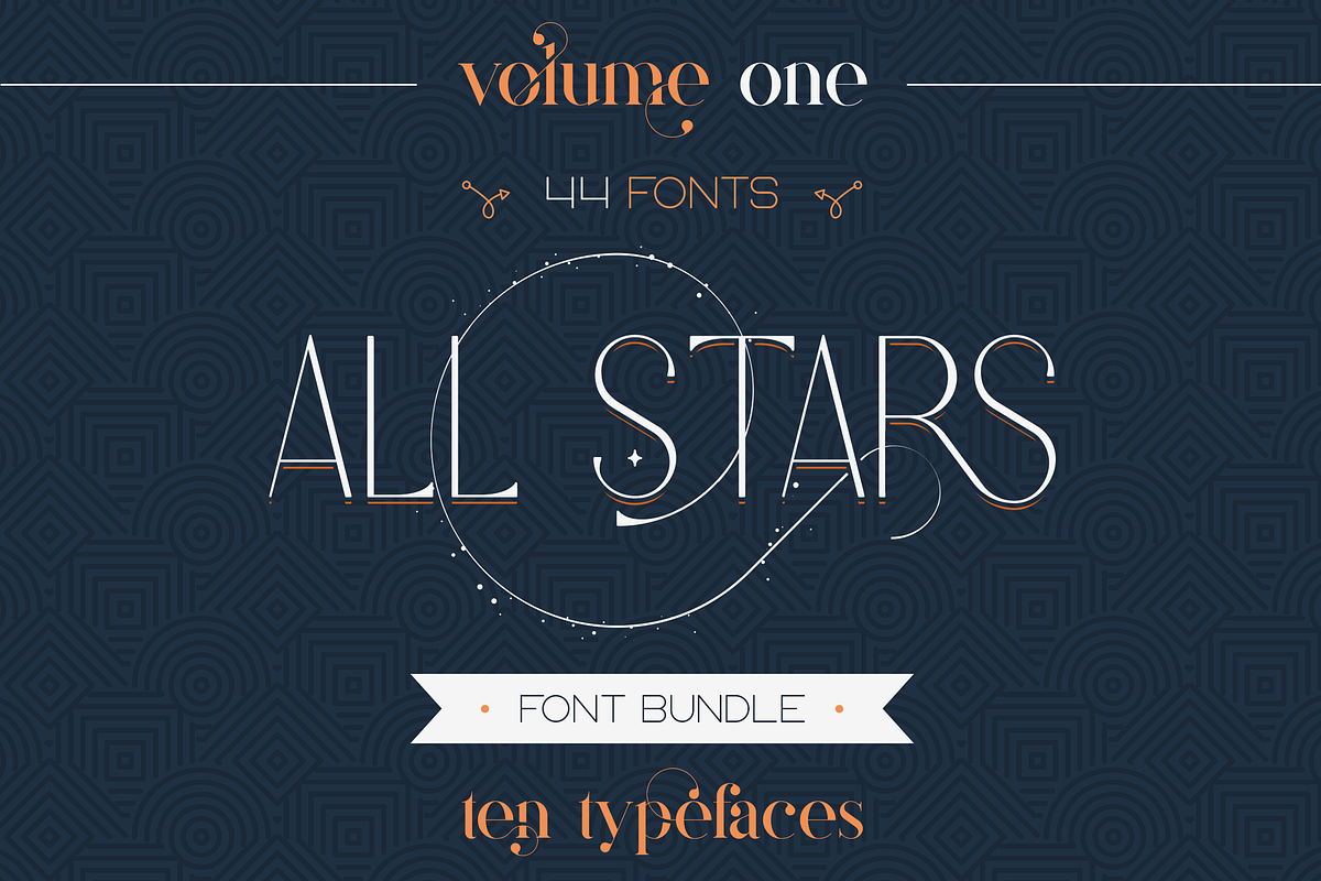 All Stars Bundle 44 fonts - vol.1 | Creative Market