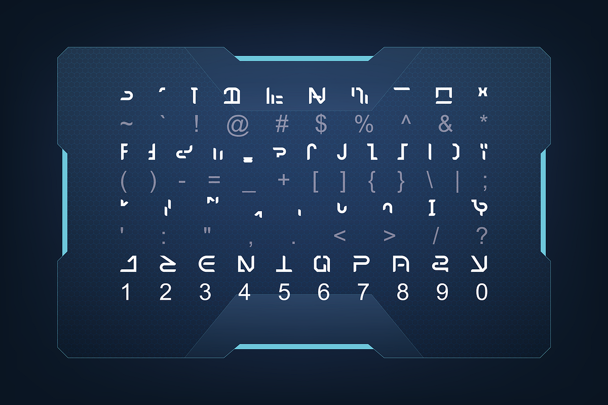 Fantocrypt - Alien Language, a Sans Serif Font by HipFonts