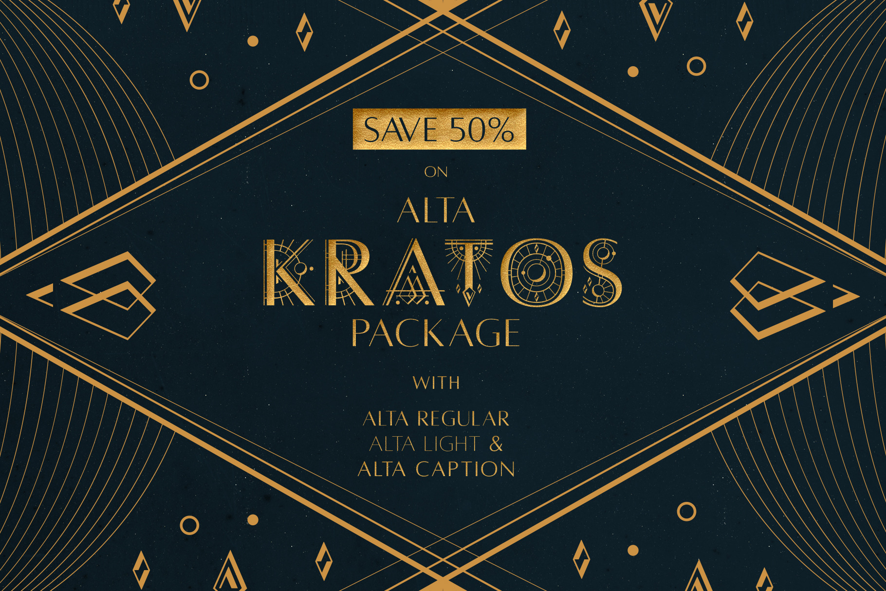 [SAVE 50%] Alta Kratos Package, a Sans Serif Font by Aaron Amar