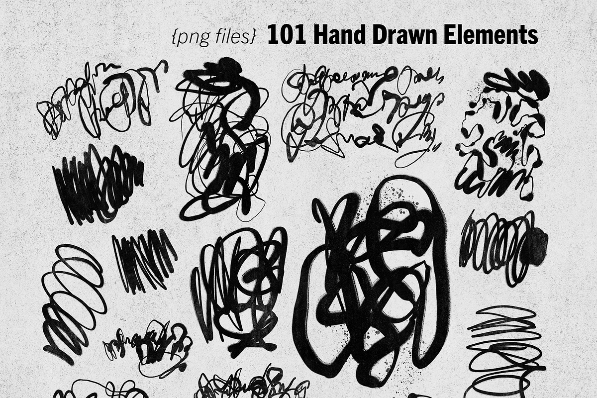 Y2K Graffiti, Scribble and Grunge Ink