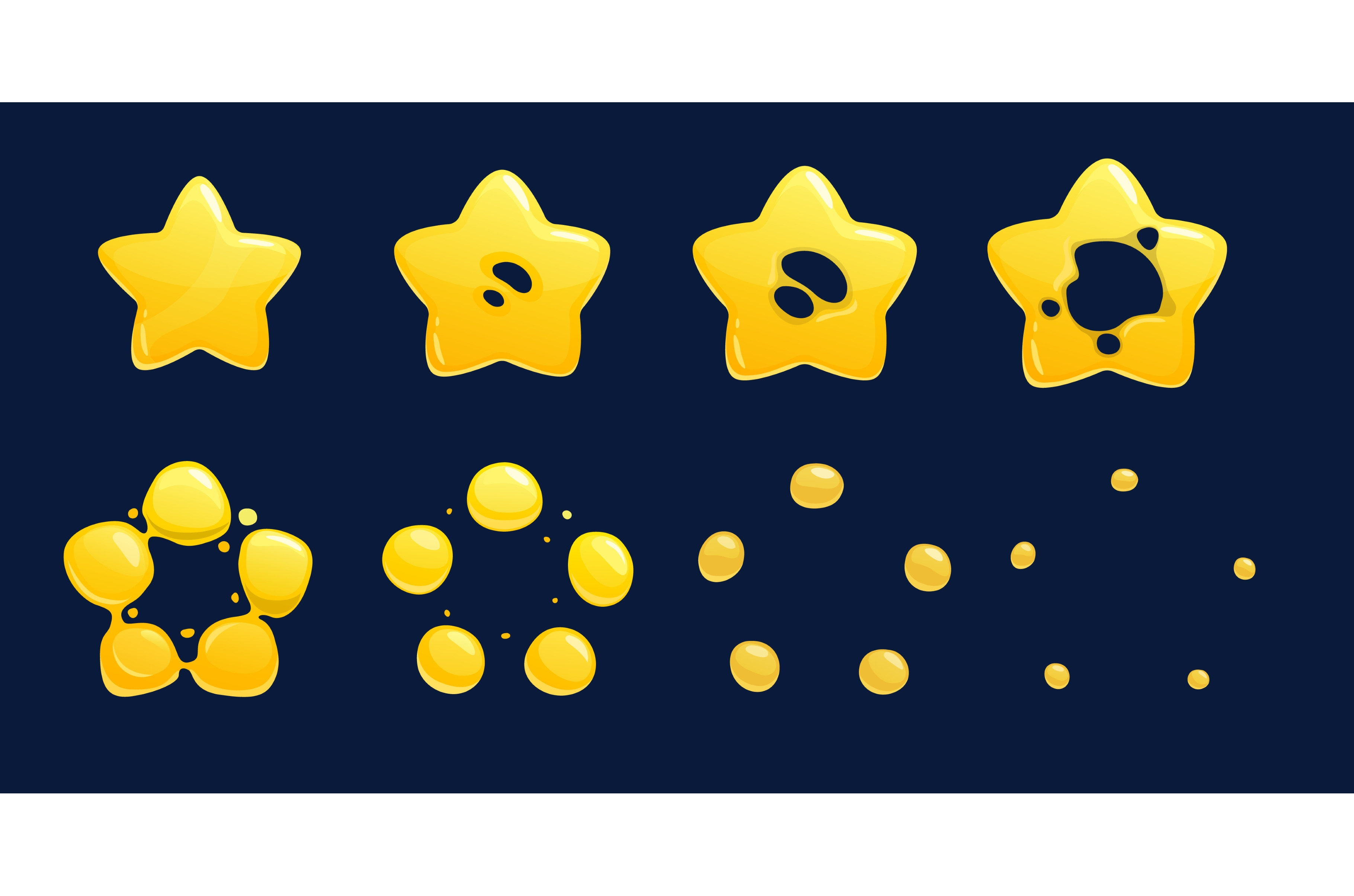 Cartoon star sprite animation | Illustrations ~ Creative Market