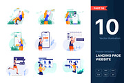 [Part 18] Website illustrations set | Illustrations ~ Creative Market