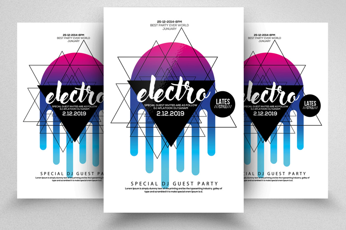 Electro Flyer Templates, a Flyer Template by Business Flyers