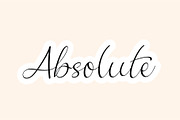 Introducing Absolute - Handwritten Font