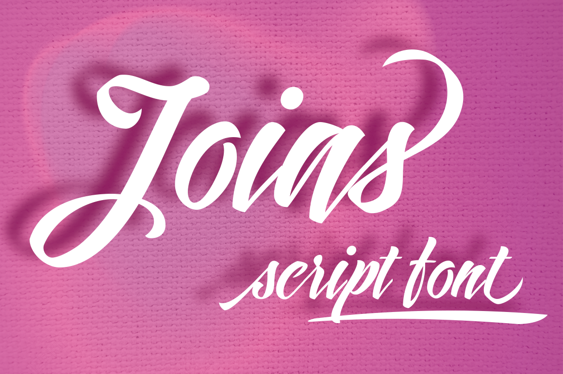 Joias, a Script Font by Eurotypo