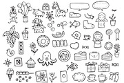 Fancy Random Icons Vector Pattern, a Pattern Graphic by Graphic Cook
