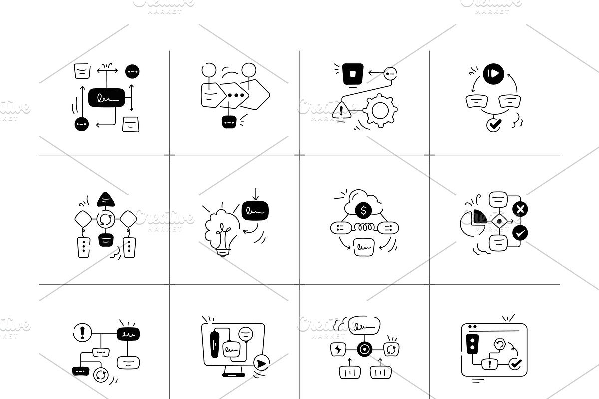 Animated Workflow Icon Set