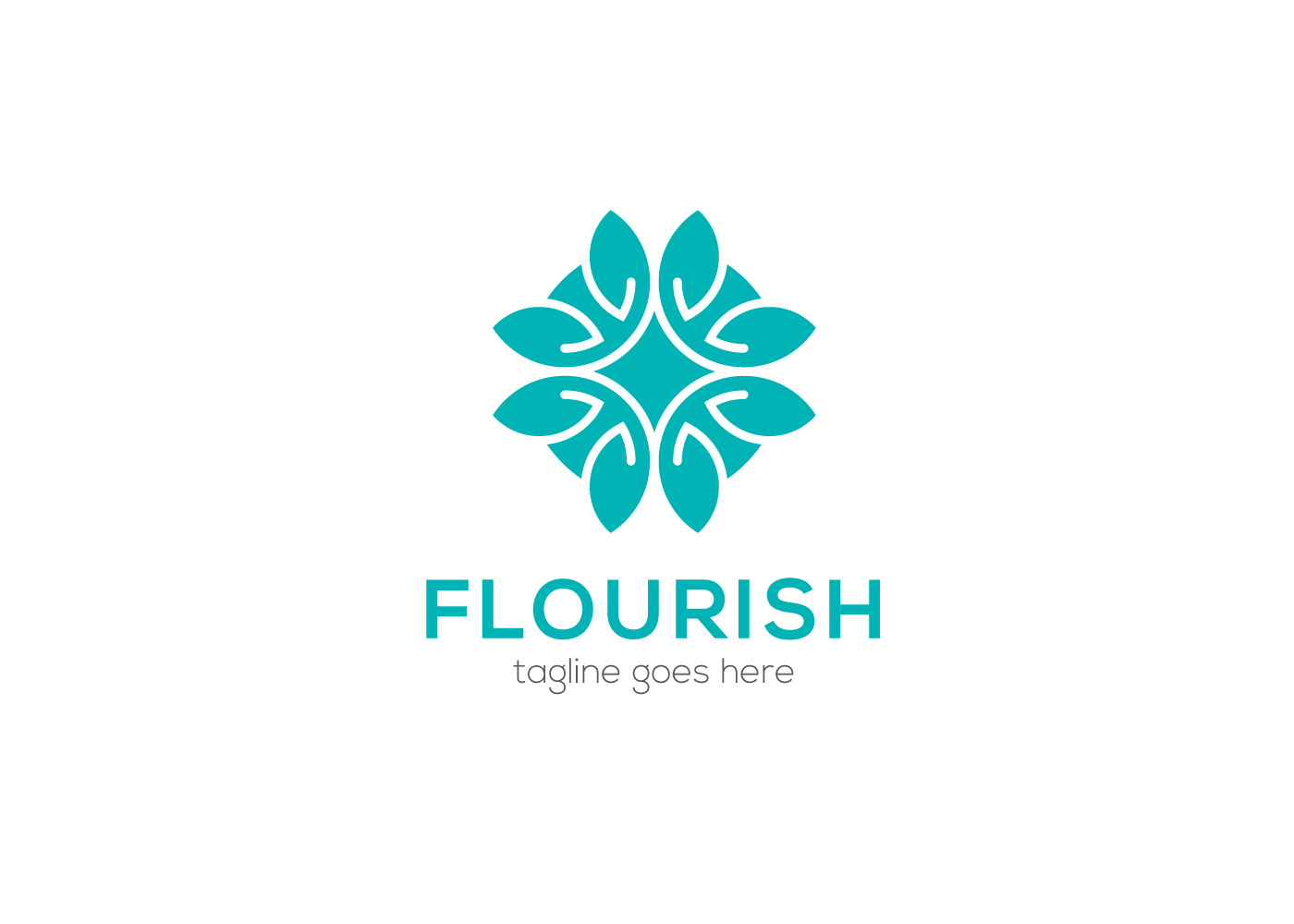 Flourish Logo, a Branding & Logo Template by XpertgraphicD