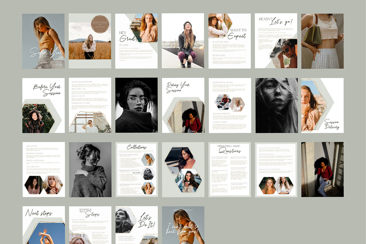 GOLD Senior Photography Client Guide, a Magazine Template by Signature ...