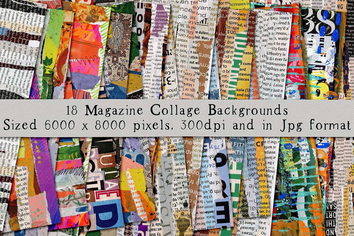 Paper Collage Pngs and Backgrounds