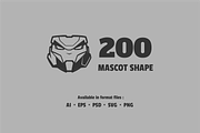200 Mascot Shape, an Object Graphic by Revorklabs