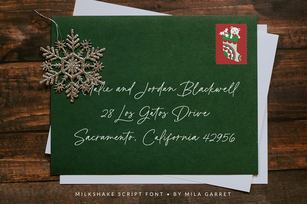 Milkshake Modern Handwritten Script, a Script Font by Mila Garret