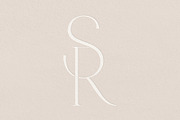 SR monogram logo, a Branding & Logo Template by LINKED LETTERS STUDIO