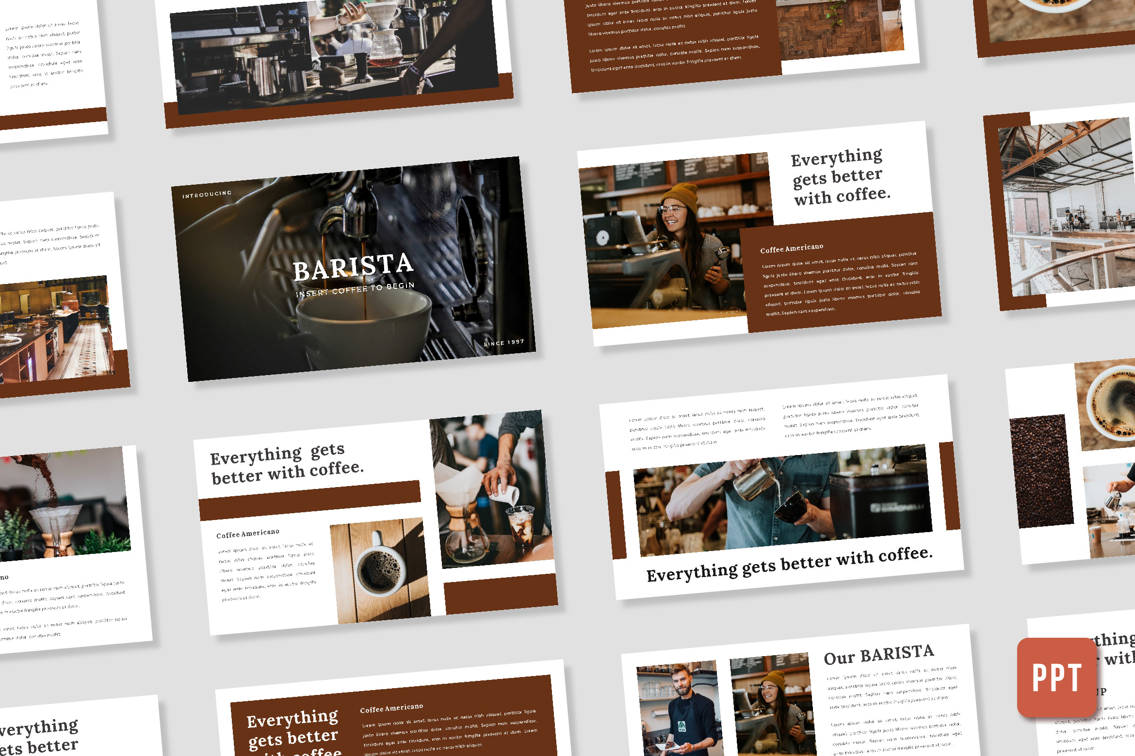 BARISTA - Powerpoint Template, a Presentation Template by Deemak Daksina | Creative Market