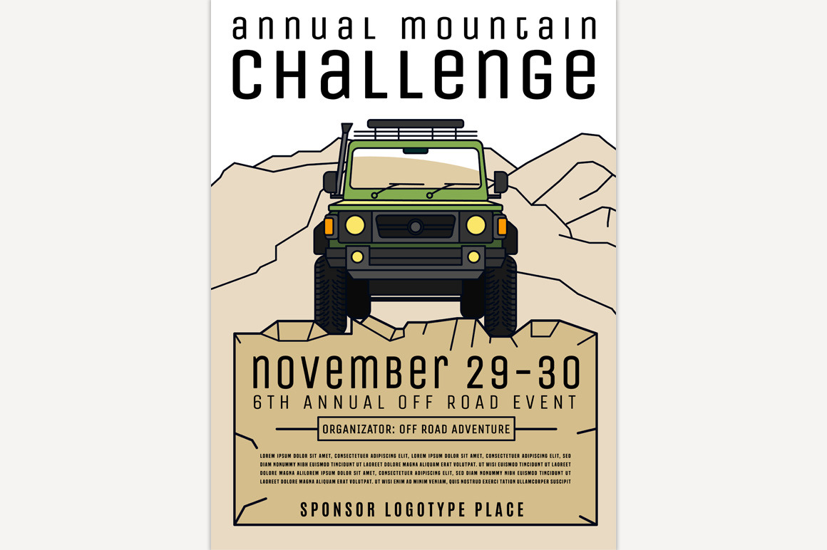 Motorsport event poster, an Illustration by Anna's Shop