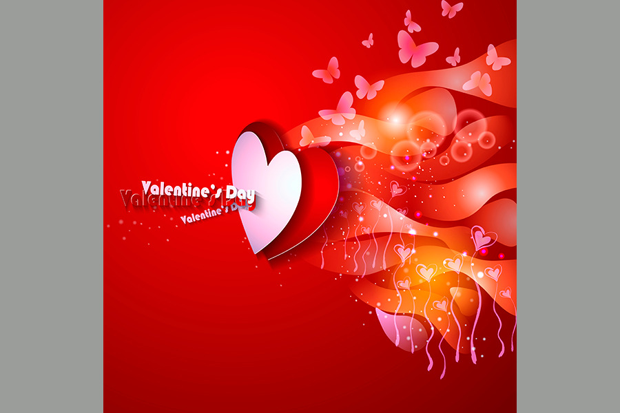 Valentine's Day Greeting Card., an Illustration by Valenty
