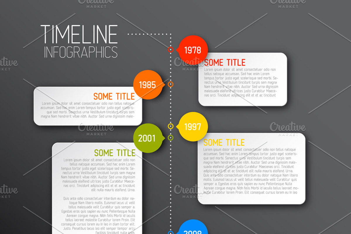 8 Modern Timeline Templates Bundle, a Presentation Template by Orson