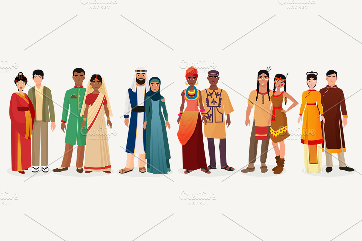 International traditional people set, a Graphic by Lemberg Vector